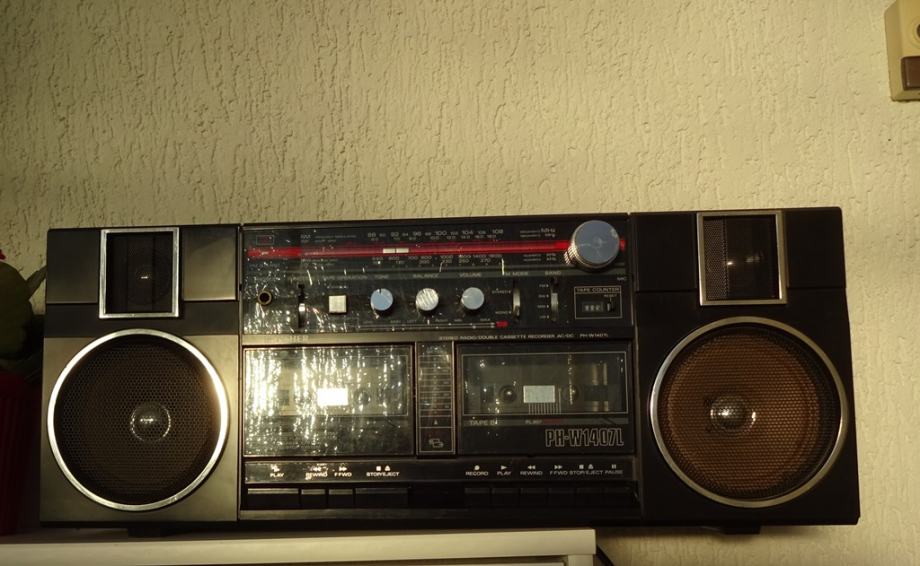 Radio, kasetofon, retro, radiokasetofon