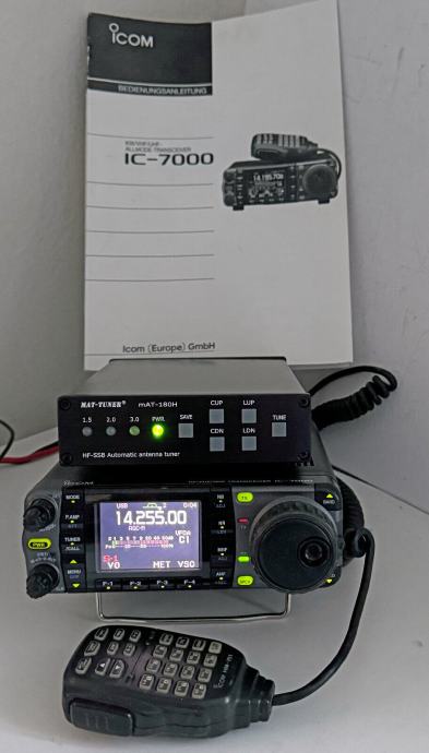 Icom IC-7000 Amateur Radio z novim antenskim sprejemnikom