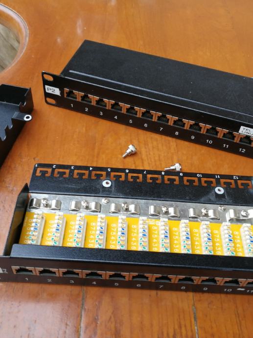 utp cat 6 patch panel 12 port