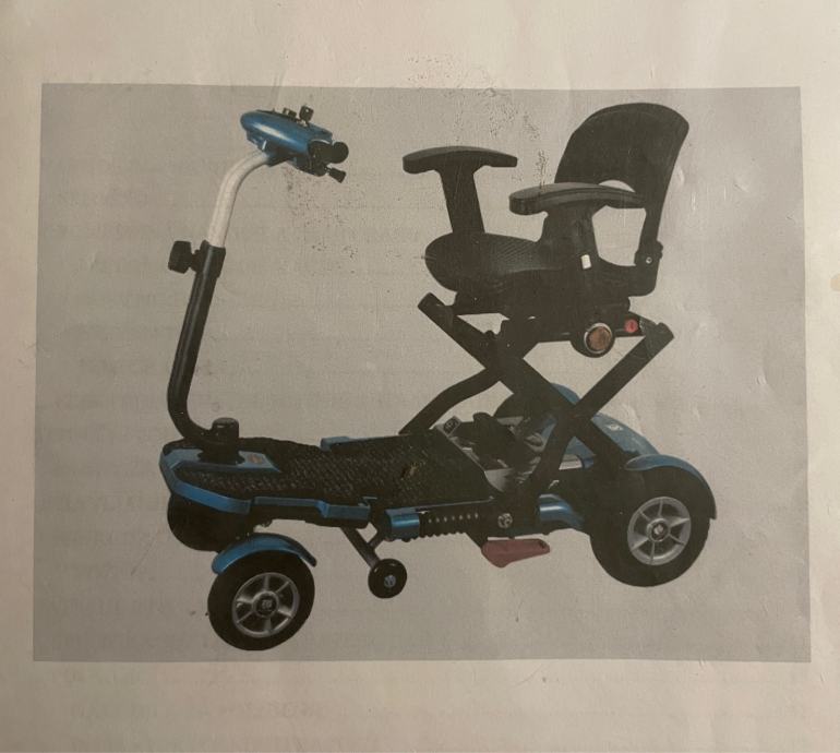 Električni Invalidski štirikolesnik Brio S19 F3