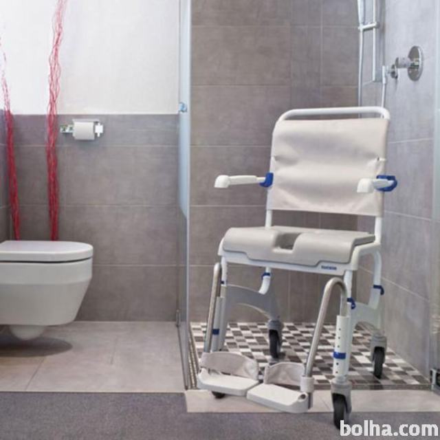 Invalidski toaletni wc & tuš voziček - Aquatec Ocean