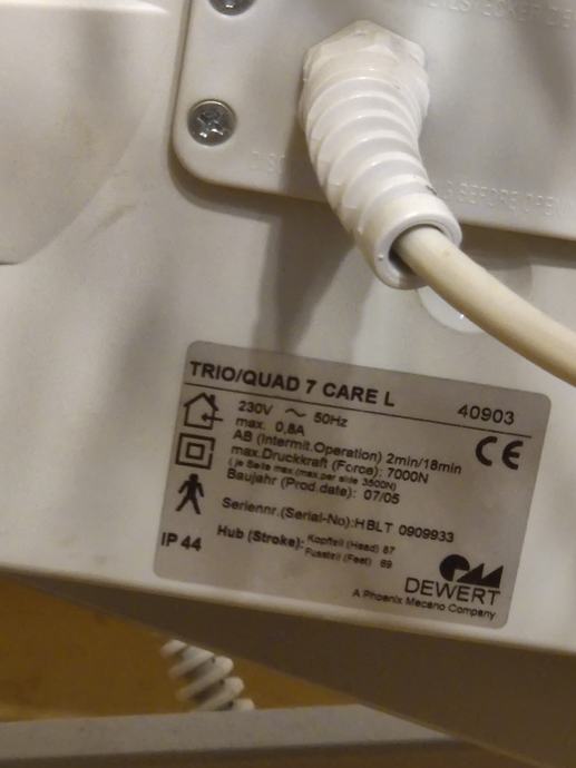 Negovalna postelja - Električna