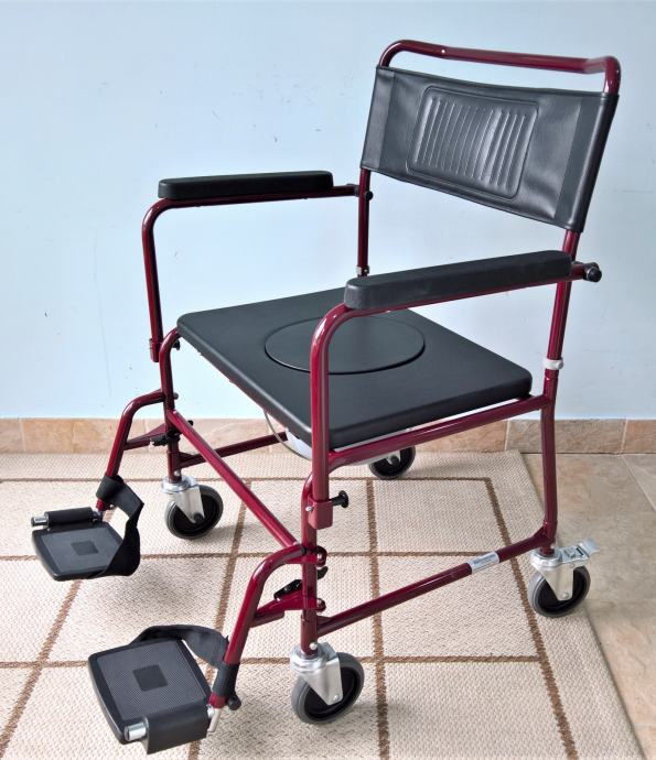 XXL invalidski toaletni wc stol s kolesi - Dietz TRS 200
