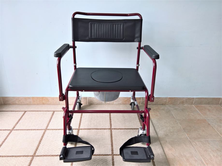 XXL invalidski toaletni wc stol s kolesi - Dietz TRS 200