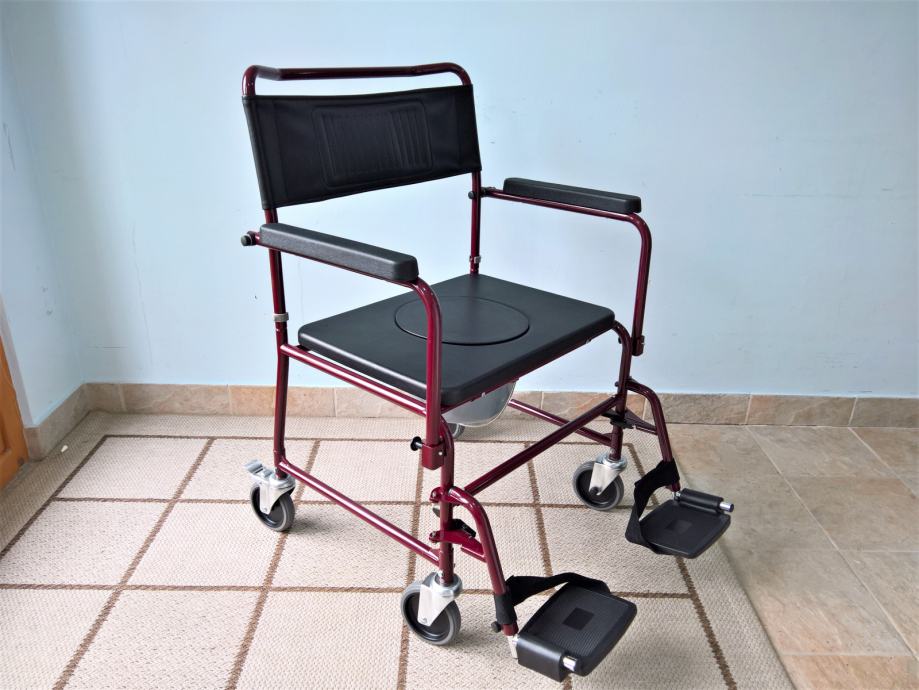 XXL invalidski toaletni wc stol s kolesi - Dietz TRS 200