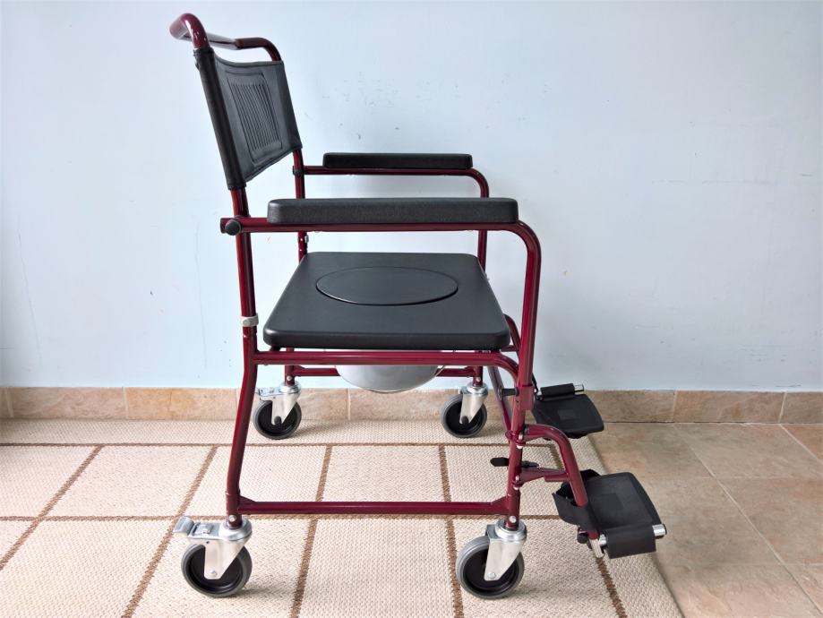 XXL invalidski toaletni wc stol s kolesi - Dietz TRS 200