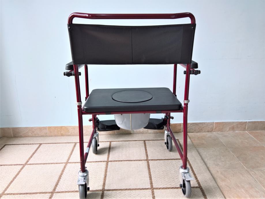 XXL invalidski toaletni wc stol s kolesi - Dietz TRS 200