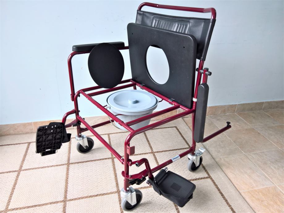 XXL invalidski toaletni wc stol s kolesi - Dietz TRS 200