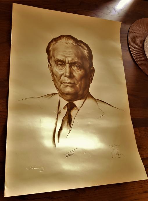 Portret Josip Broz Tito avtor Božidar Jakac 1966 Založba Borec