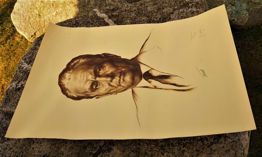 Portret Josip Broz Tito avtor Božidar Jakac 1966 Založba Borec