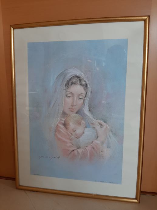 Reprodukcija slike Mati z otrokom - Carlo Parisi 34x50