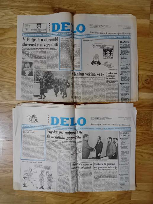 Časopisi 1991 - samostojna Slovenija, desetdnevna vojna - 4-10 eur