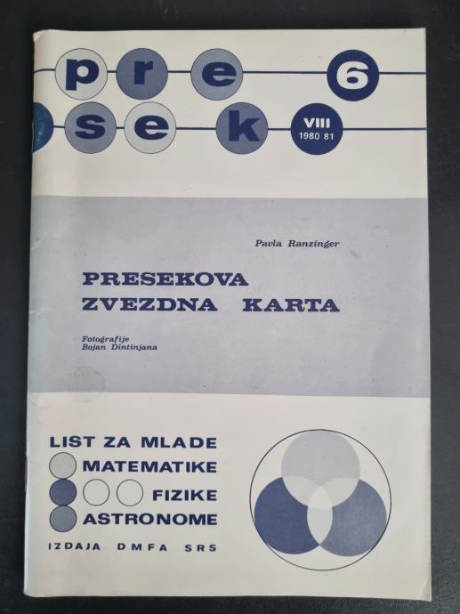 PRESEK 6, Presekova zvezdna karta, Pavla Ranzinger