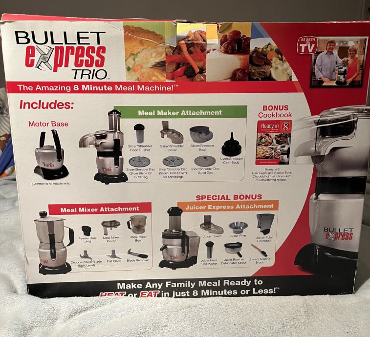 Bullet Express trio namizni sesekljalnik s pripomocki