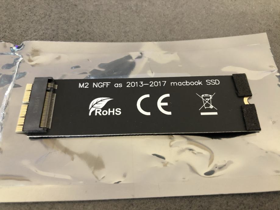 Apple Macbook retina SSD NVME M.2 adapter