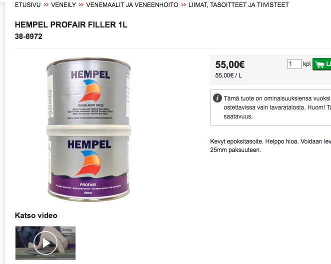 PROFESIONALEN 2K EPOKSI KIT ZA LOPATICO ZA POPRAVILO OBNOVO PLOVIL