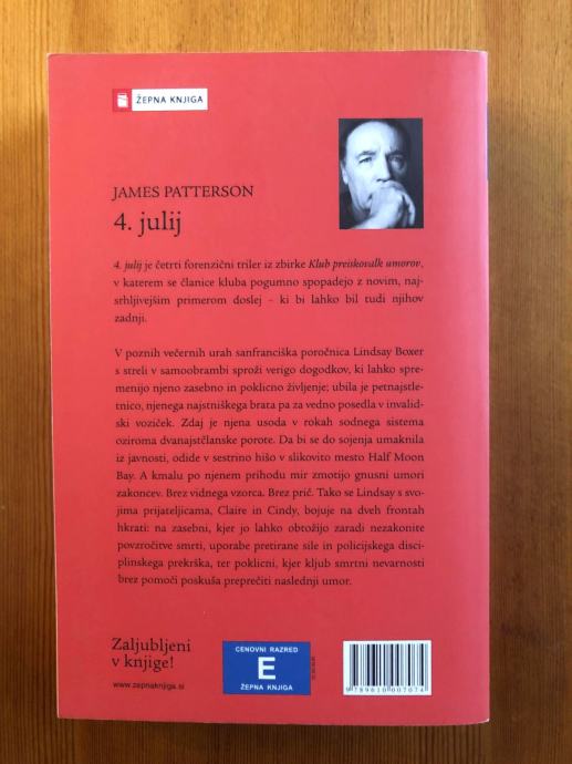 4 Julij James Patterson In Maxine Paetro Kriminalka