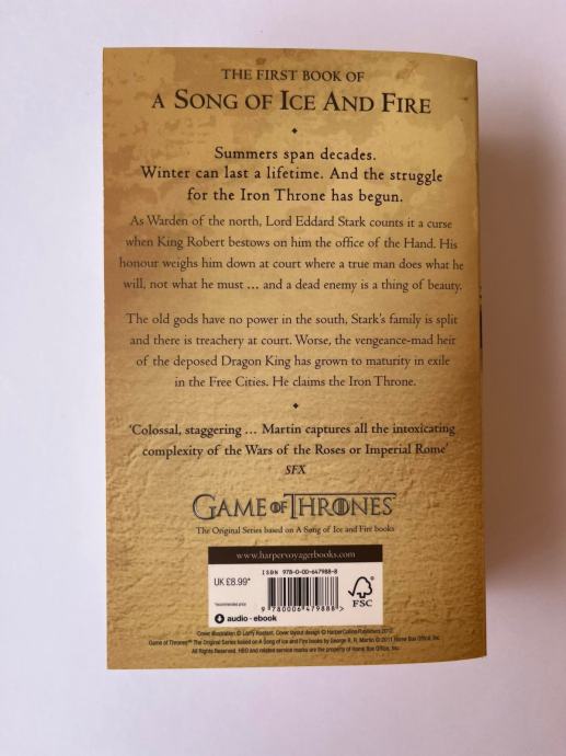 Igra Prestolov (Game of Thrones), 1. del v angleščini, George R.R. Mar