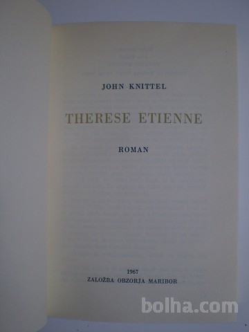 John Knittel: Therese Etienne