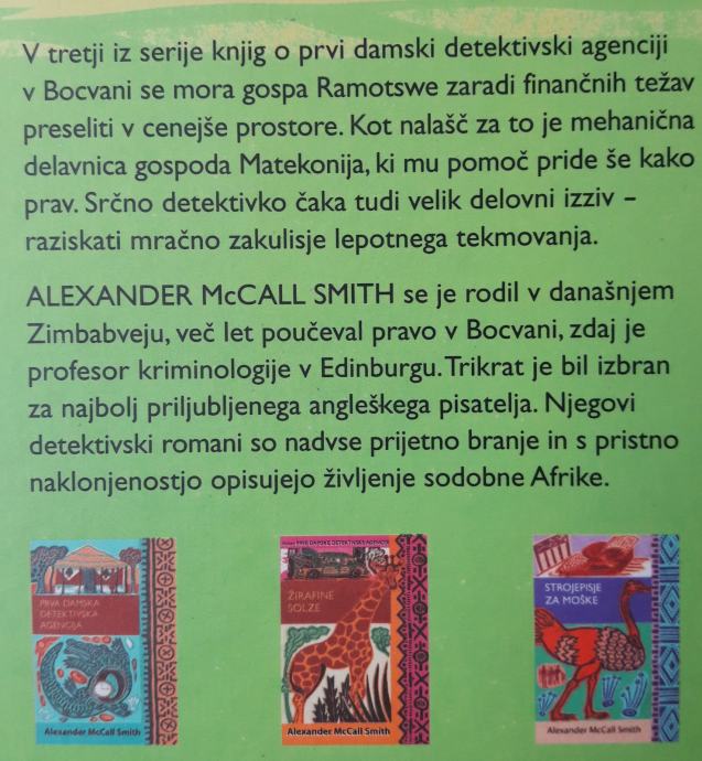 SPODOBNOST ZA LEPA DEKLETA, Alexander McCall Smith