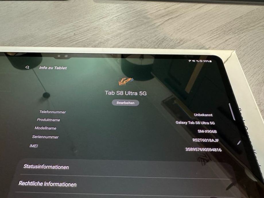Samsung Galaxy Tab S8 Ultra 5G 256GB nova