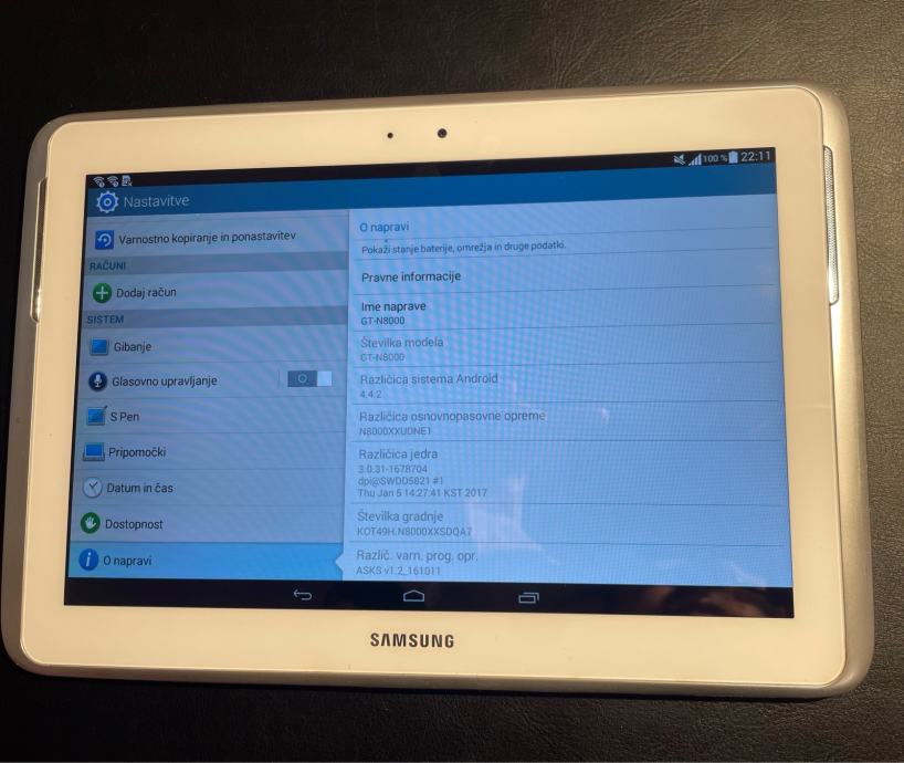 Samsung tablica (Note 10.1 GT-N8000) cellular