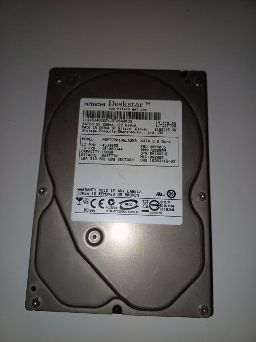 3,5 HDD SATA različnih velikosti