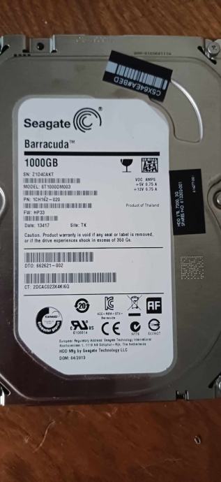 1TB hdd Seagate Barracuda (st1000dm003),sata