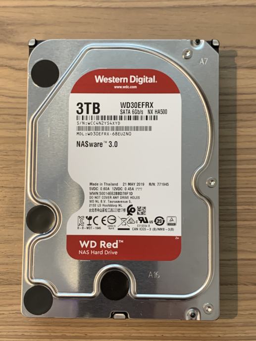 WD30EFRX WD Red NAS HDD 3TB 3,5 SATA 64MB 5400RPM