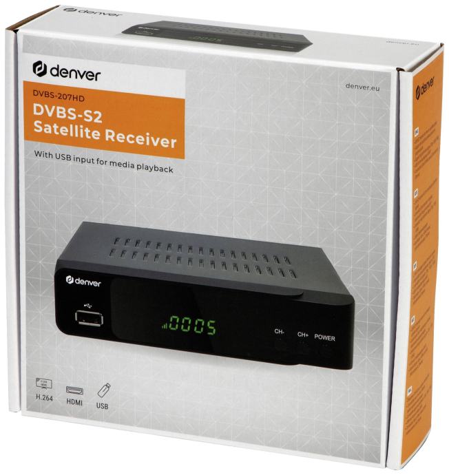 Denver DVBS-207HD HD SAT sprejemnik USB LAN HDMI SCART