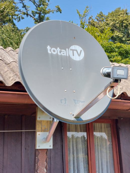 Satelitska antena s konzolo, satelitski krožnik