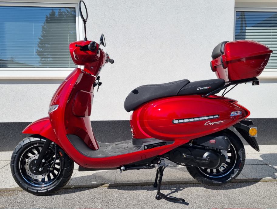 Skuter 49ccm3 ali 125cm3 CAPPUCINO BESO / 25km/h ali 45 km/h, 2026 l.