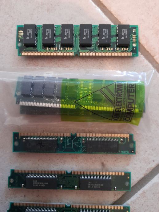 FPM RAM IN EDO RAM , stari ram pomnilniki za 486 in P1, Pentium 1 itd