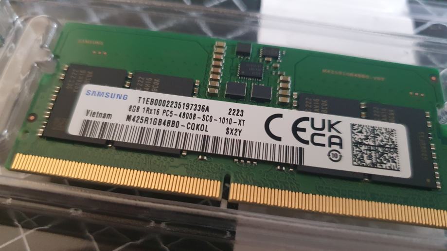 DDR5 16 GB RAM - 2x 8 GB DDR5 4800 MHz Samsung pomnilnik - glej slike