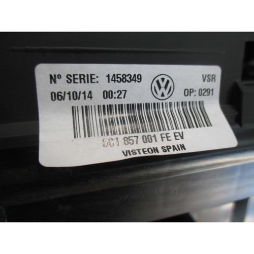 ARMATURNA PLOSCA OEM N. 6C1857001FE ORIGINAL REZERVNI DEL VOLKSWAGEN P