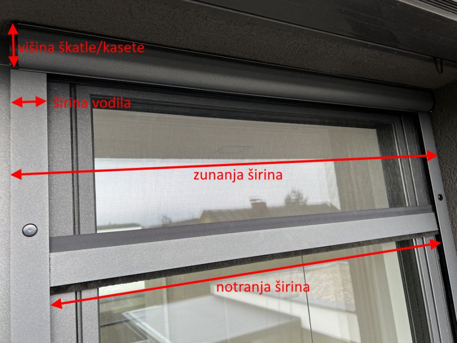 Rolo okenski komarniki ZUNTI, 4 kos