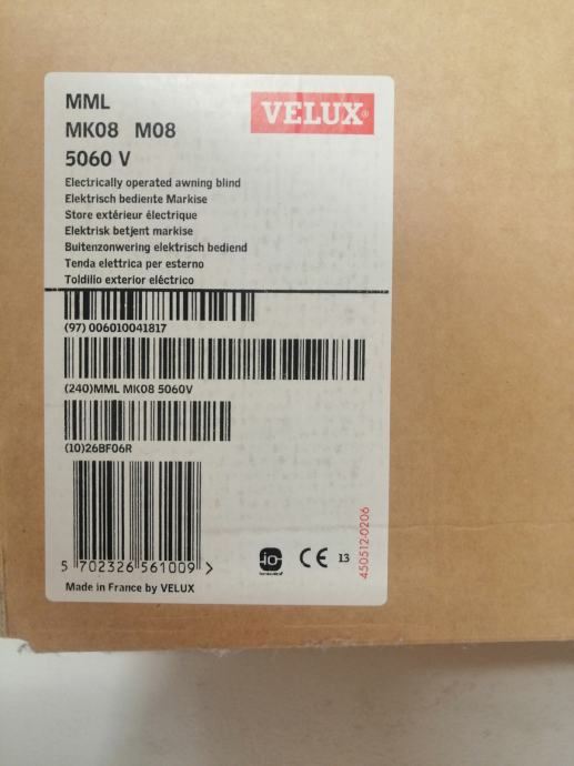 Velux MML MK08 EKLETRIČNA SENČILA