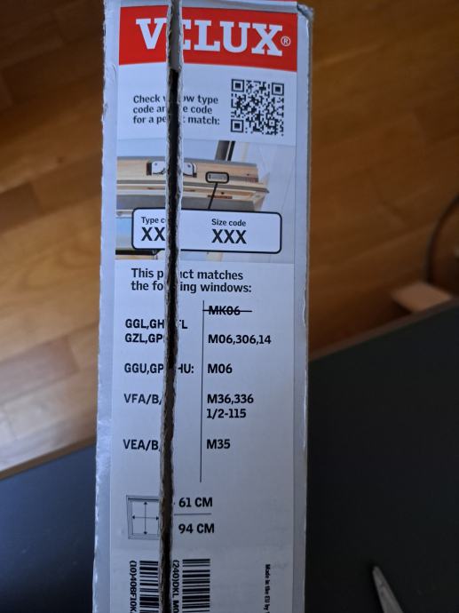 Velux senčilo DKLM061085SH