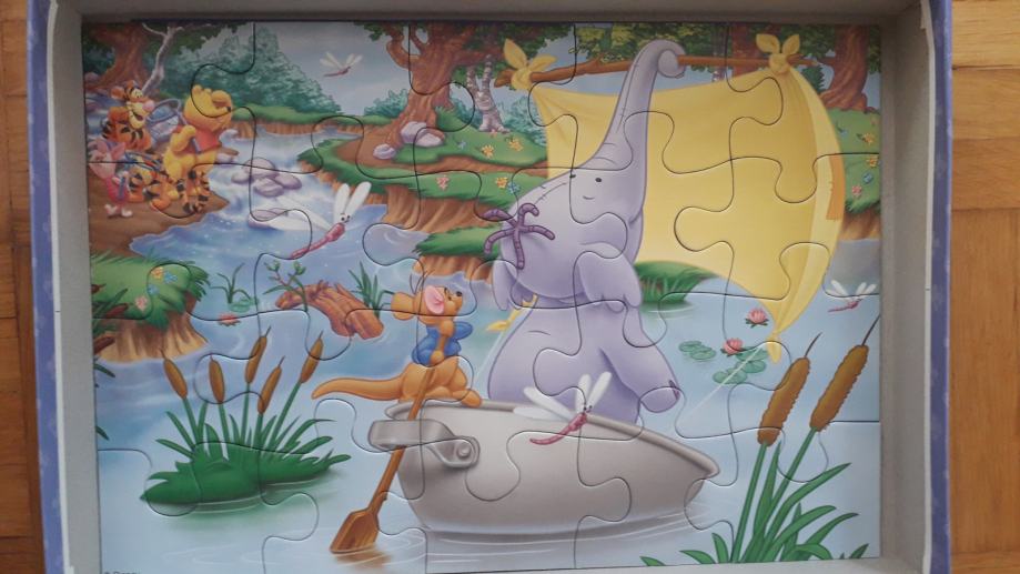 Tri sestavljanke Winnie the Pooh (dvojna) in Disneyevi junaki
