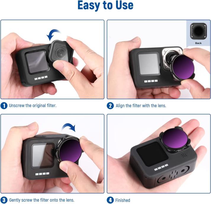 filtri NEEWER ND/CPL Filter Set Compatible with GoPro