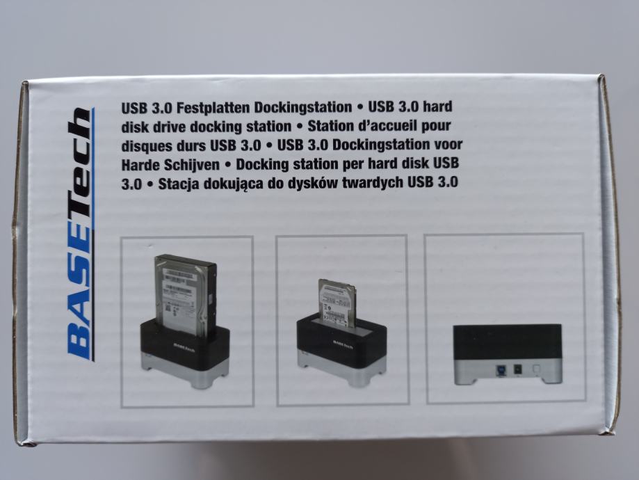 Basetech priklopna postaja (docking station) USB 3.0 SATA, 1 vrata