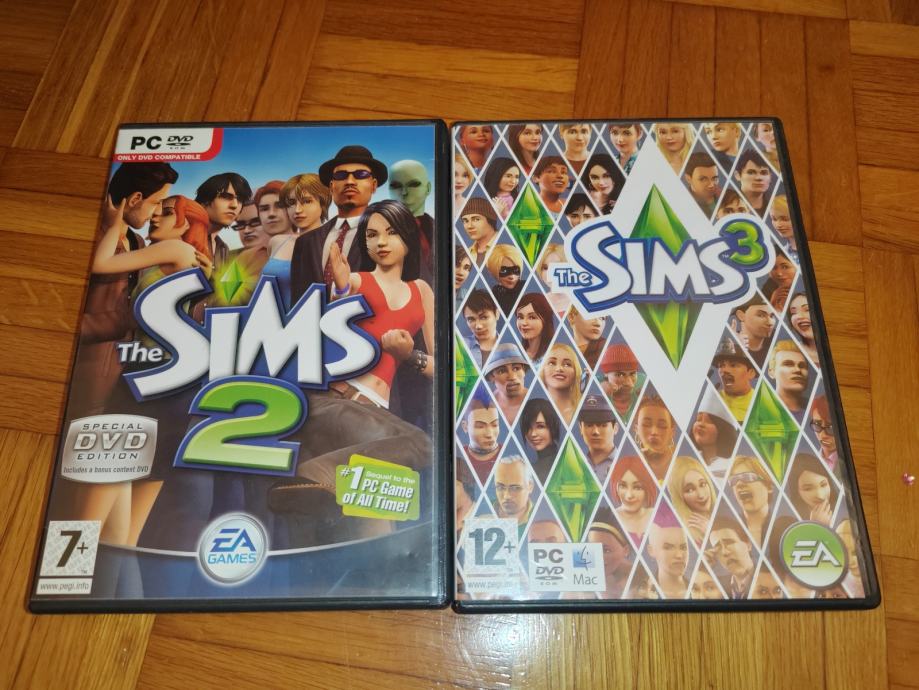 Vintage igre za PC The Sims 2 in 3