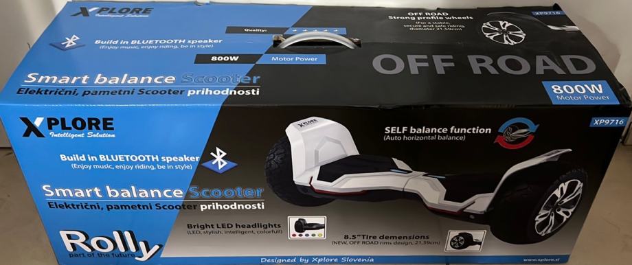 Xplore OFF ROAD hoverboard-scooter XP9716-popolnoma nov,ZAPAKIRAN