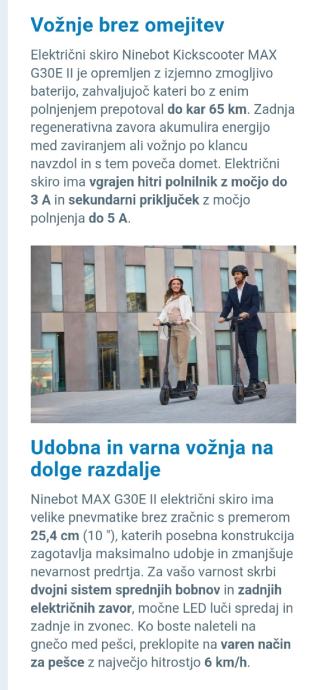 PRODAM el.skiro Segway ninebot MAX G30E II