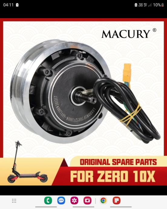 zero 10x 1000w motor.. original stanje 150 km test