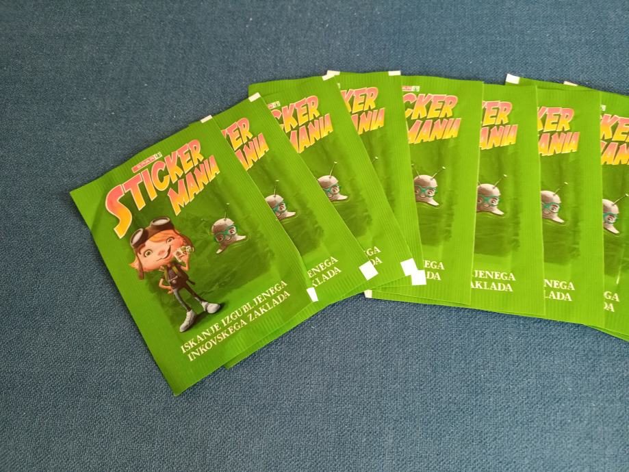 14 paketov sličic Sticker mania Spar prodam za 2 evra