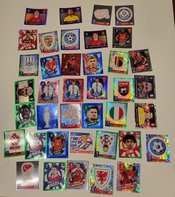 EURO 2024 sličice Topps (vse vrste)