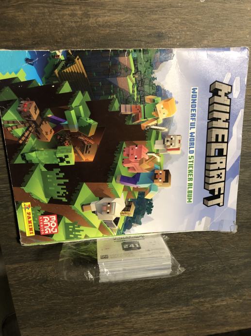 Minecraft wonderful world sticker album