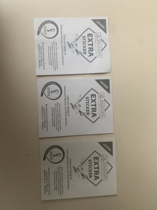 Panini extra sticker