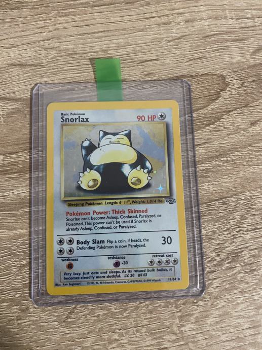Pokemon snorlax karta